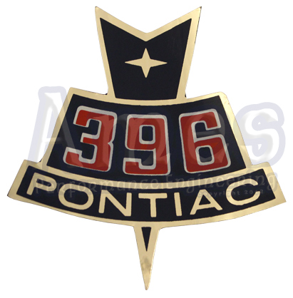 66-69 396 CREST AIR CLEANER DECAL