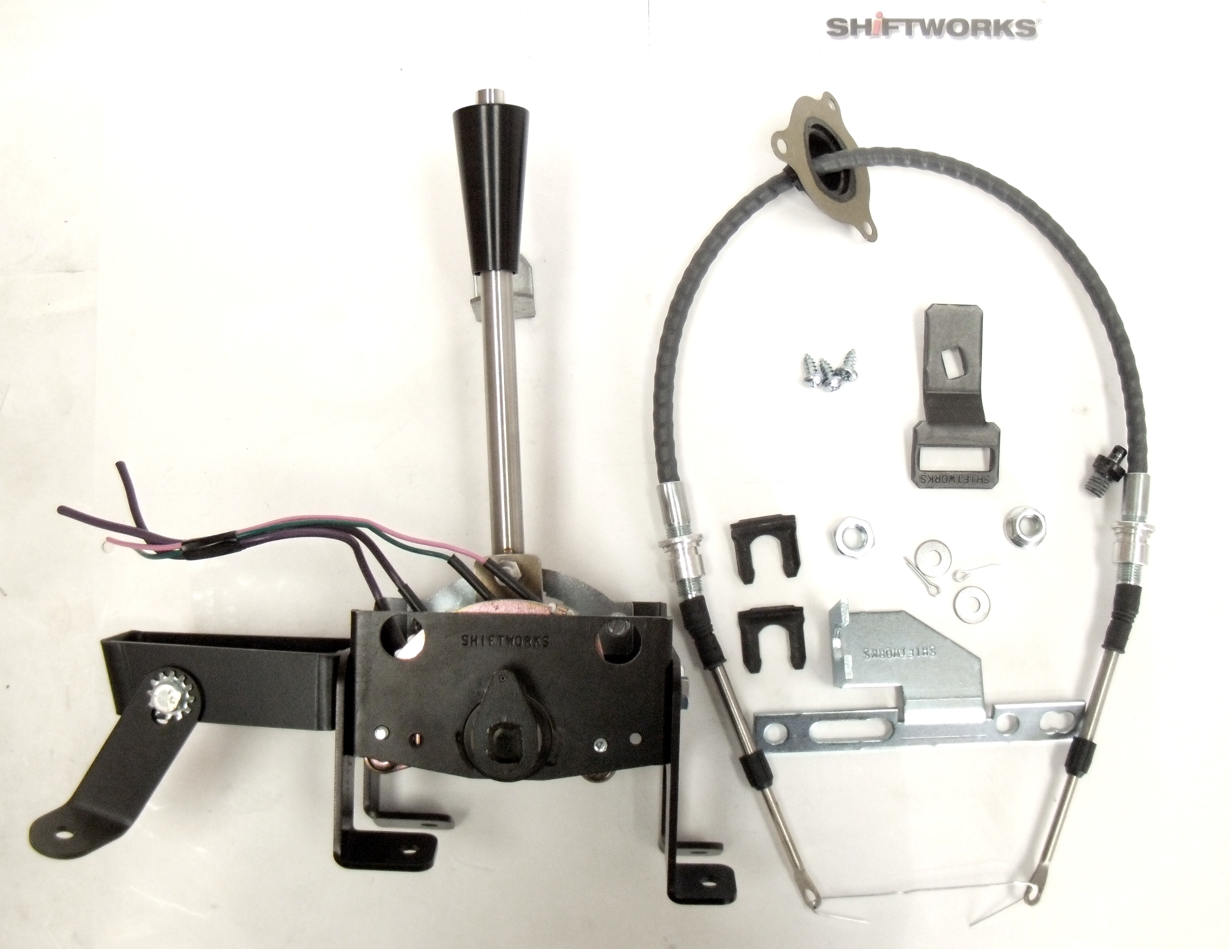 1966-67 CONVERSION SHIFTER ASSEMBLY, 2-SPEED TO 3 OR 4-SPEED (AP)