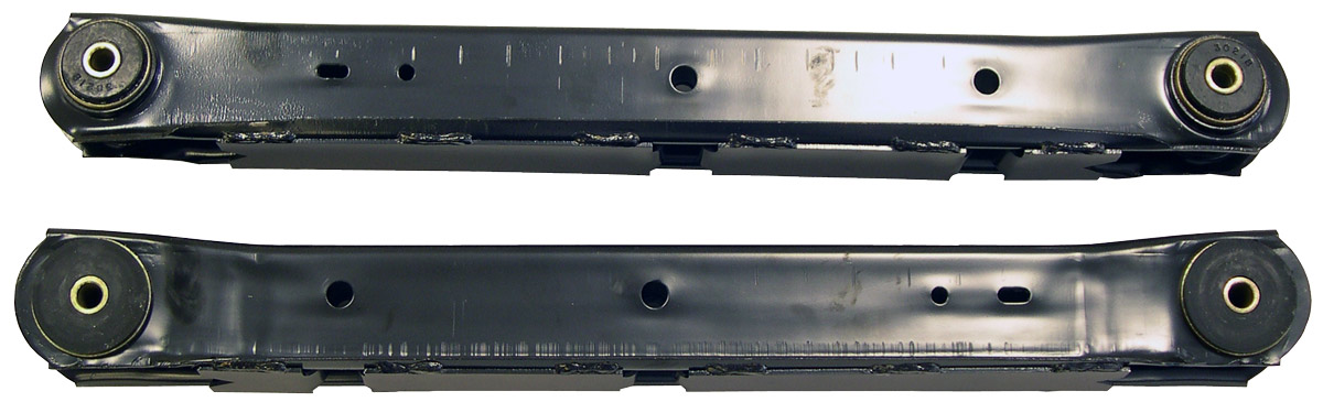 1964-72 BOXED REAR LWR CTRL ARMS, RUBBER, PAIR (RE)