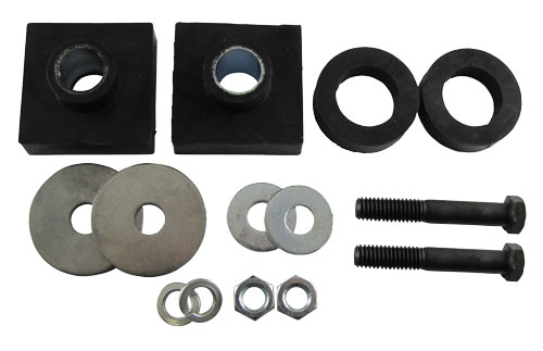 1964 CORE SUPPORT MOUNTING KIT WITH SQUARE MOUNTS. (APE)