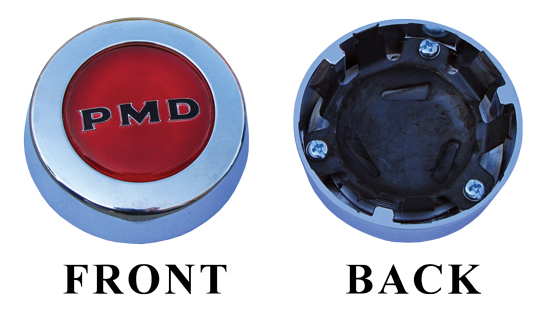 1970-72 RED PMD CENTER CAP W/ORIGINAL CLIP(RE)