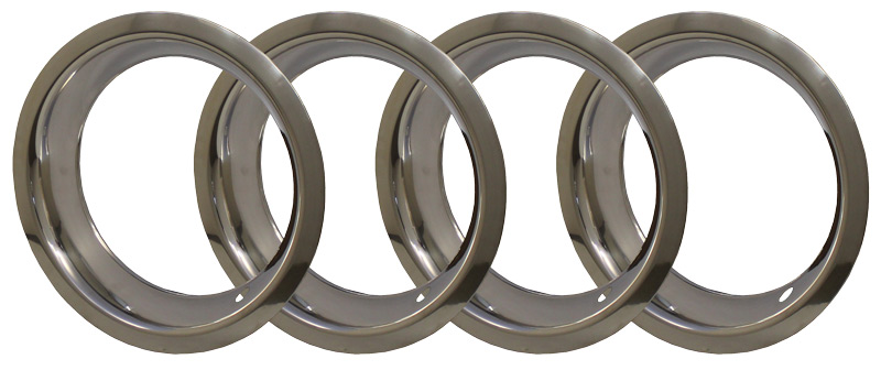 1967-68 RALLY I TRIM RING SET FOR 15X7 WHEELS, 4-PIECE (AP)