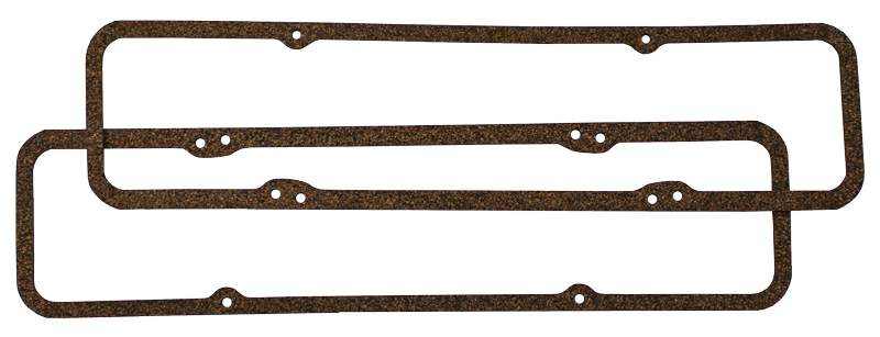 82-86 CORK/RUBBER VALVE COVER GASKETS, V8. PAIR (RP)