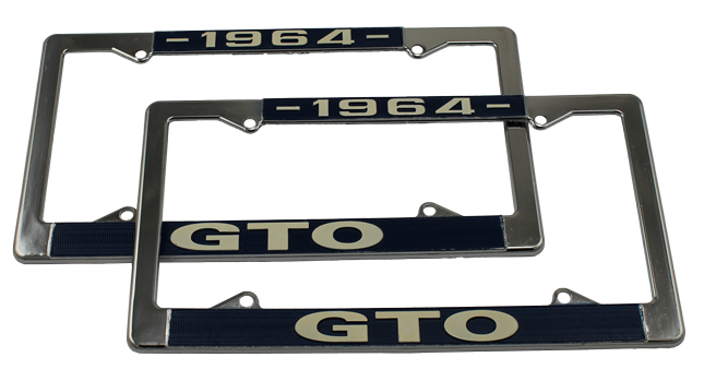 64 GTO LICENSE PLATE FRAME, PR (AP)