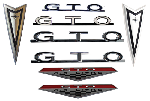 1965 GTO COMPLETE EXTERIOR EMBLEM KIT