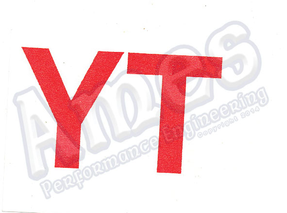 "YT" ENGINE DECAL (RE)