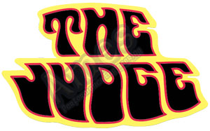 1969 "THE JUDGE" DECAL BLACK, RED, YELLOW (RE)